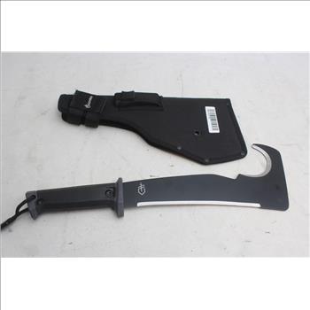 Gerber Zombie Apocalypse Survival Machete, Whet Stone And Sheath ...