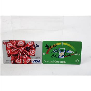 Gift Card Lot - Walmart And Target Visa $9 | Property Room