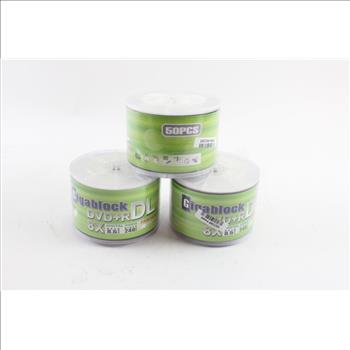 Gigablock Blank DVDs, 3 Pieces | Property Room