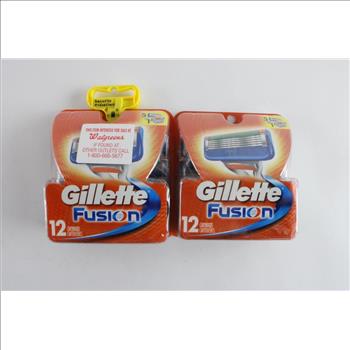 Gillette Fusion 12-Pack Razor Replacement Cartridges, 2 Pieces ...
