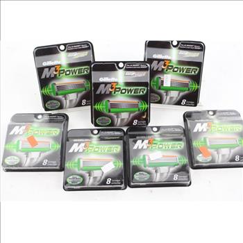 Gillette Mach 3 Power Razor Cartidge Packs, 7 Pieces | Property Room