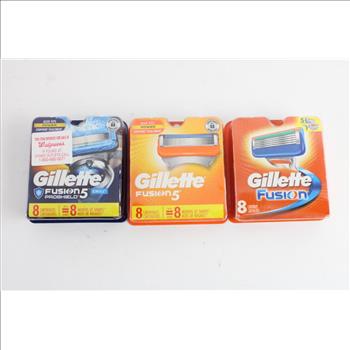 Gillette Razor Cartridge 8-Packs, 3 Pieces | Property Room