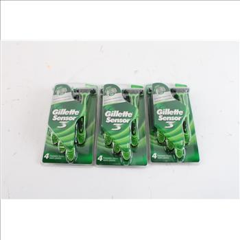 Gillette Sensor 3 Razors, 3 Pieces | Property Room