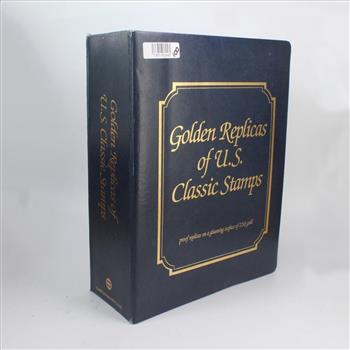 Golden Replicas Of US Classic Stamps-100 Gold Foil First Day Replicas ...