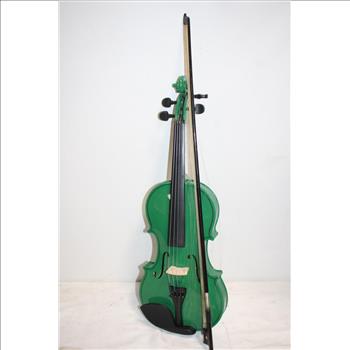 Green Violin With Case | Property Room