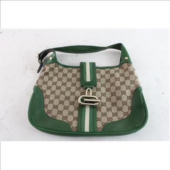 Gucci GG Canvas Locking Purse - Doublechecked By Entrupy | Property Room