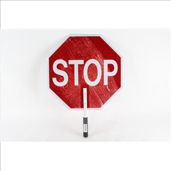 Handheld "STOP" Sign With Plastic Handle | Property Room