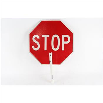 Handheld "STOP" Sign With Plastic Handle | Property Room