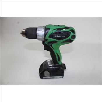 Hitachi 18v Cordless Driver Drill DS 18DSAL With Battery | Property Room