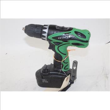 Hitachi 18-Volt Cordless Driver Drill, Model Ds18dvf3 (Battery Charger ...