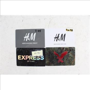 H&M Giftcards, 4 Pieces | Property Room