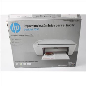 HP DeskJet 2652 Wireless Home Printing, White | Property Room