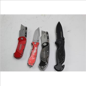 Humvee, Husky, Snap-on, Folding Blade, Utility Knives 4 Pieces ...