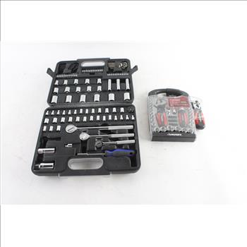 Husky 45-Piece Stubby Set And Ultra Steel 120-Piece Socket Set, 2 ...