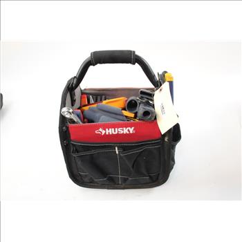 Husky All Purpose Tote Bag With Tools, 10+ Pieces | Property Room