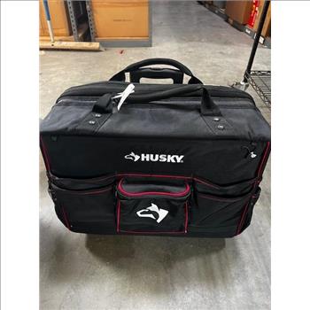 Husky Rolling Tool Bag With Milwaukee, Charger Battery, Double Shear ...