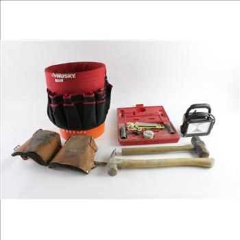 Husky Tool Bucket With Tools, 7 Pieces | Property Room