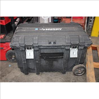 Husky Trolley Storage Box With Mixed Tools And Cables | Property Room