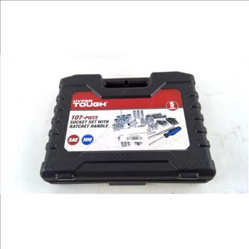 Hyper Tough 107- Piece Socket Set With Ratchet Handle | Property Room