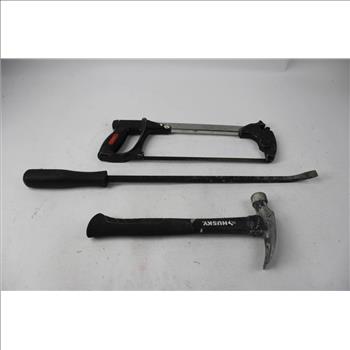 HyperTough 36" Pry Bar Tool, Matco Hacksaw, Husky 20 Oz. Hammer, And ...