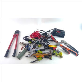 HyperTough Pump, Jumper Cables & Hand Tools, 10+ Pieces | Property Room