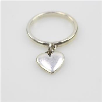 James Avery Silver Dangle Heart Ring | Property Room