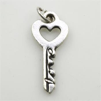 James Avery Sterling Silver Key To Love Charm | Property Room