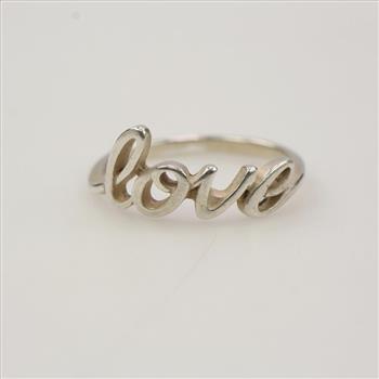 James Avery Sterling Silver "Love" Script Ring | Property Room