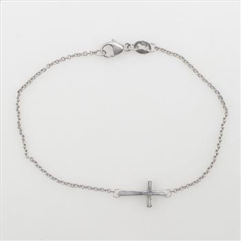 James Avery Sterling Silver Petite Latin Cross Link Bracelet | Property ...