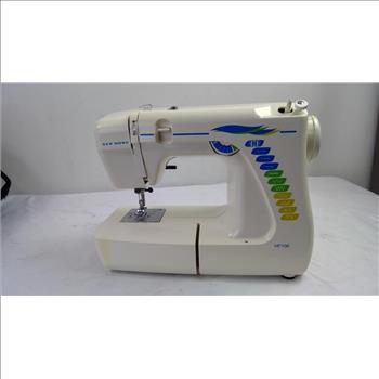 Janome New Home Sewing Machine HF106 In Eddie Bauer Case | Property Room