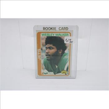 Jets Rookie Card Wesley Walker Trading Card | Property Room