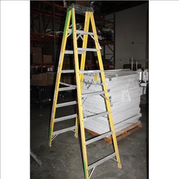 Jh Kelly Fiberglass 8 Foot Step Ladder- Yellow | Property Room