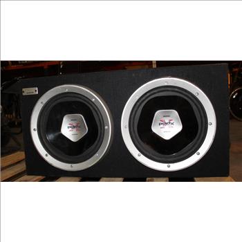 JL Audio Amp & Scosche Capacitor Attached To Sony Speaker Box W/2 ...