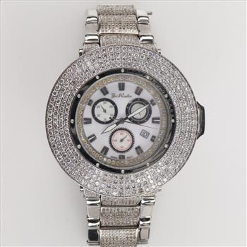 Joe Rodeo Chronograph 24.20cts TW Diamond Watch - Evaluated By Our ...