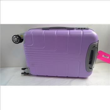 Jony 4-Wheel Carry On Hard Shell Suitcase, Purple | Property Room