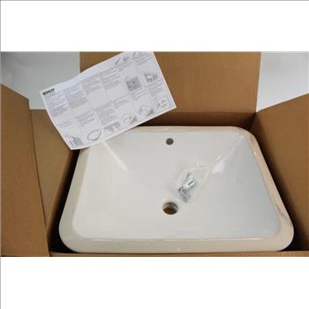Kohler K-20000 Caxton Rectangle 20 1/4" Undermount Bathroom Sink With ...