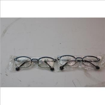 LA Eyeworks Blue Titanium Frame Eyeglasses, 2 Pairs | Property Room
