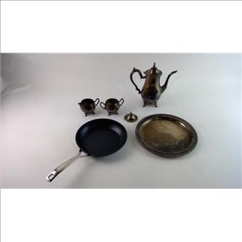 Le Creuset Pan & Oneida Metal Dishes, 5 Pieces | Property Room