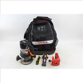 Lenox Tool Backpack, Porter Cable Router And More: 5+ Pieces | Property ...