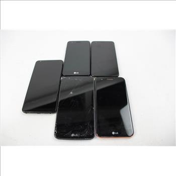 LG,Cell Phone Lot, 5 Pieces, Sold For Parts | Property Room