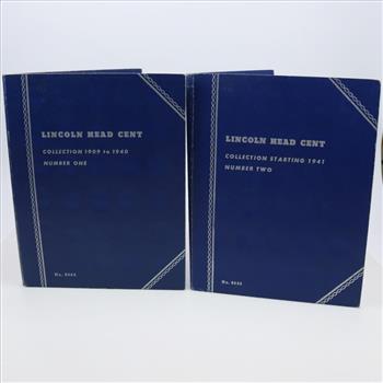Lincoln Cents Collection Booklets, 120+ Pennies Including 14 Steel ...
