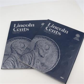 Lincoln Cents Collection Booklets, 40+ Pennies Including 1 Steel ...