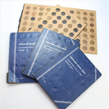 Lincoln Penny Collection Books, Includes 240+ Pennies | Property Room