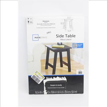 Mainstays Black Oak Finish Side Table | Property Room