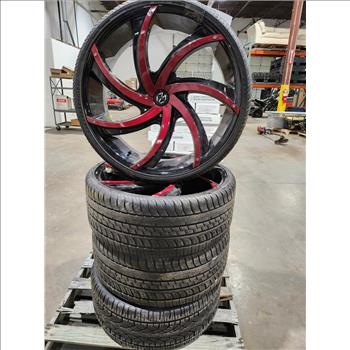 Massiv 24" Rims With Tires, 4 Pieces | Property Room