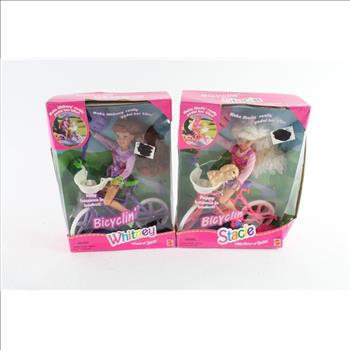 Mattel Bicyclin Stacie And Whitney Dolls, 2 Pieces | Property Room