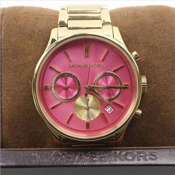 Michael Kors Bailey Chronograph Pink Dial Watch | Property Room