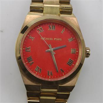 Michael Kors "Channing" Red Dial Watch | Property Room