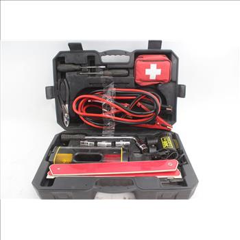 Michelin Tool Box With Jumper Cables And Tools 10+ Items | Property Room