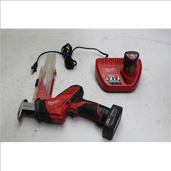 Milwaukee Hacksaw, Battery And Charger,+ More 3 Pieces | Property Room